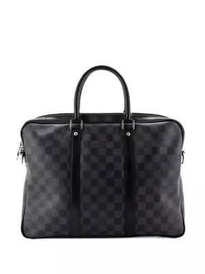 LOUIS VUITTON Damier Graphite Briefcase - Black
