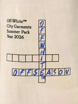 Off-White Logo-print Drawstring Shorts - Neutrals