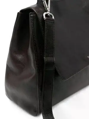 Orciani Logo-lettering Leather Shoulder Bag