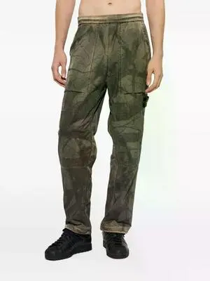 Stone Island Logo-patch Straight-leg Trousers