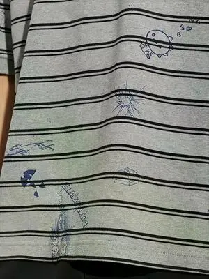 Vetements Graphic-print Striped Polo Shirt