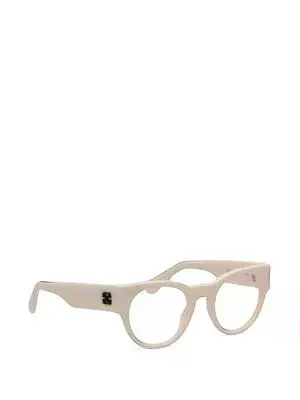 Off-White Logo-plaque Round-frame Glasses