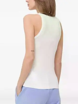 NOTES DU NORD Ribbed-knit Racer-back Top