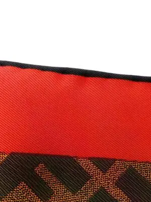 Fendi 2010s Zucca Leopard Scarf