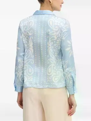 MORGAN Paisley Print Long Sleeve Shirt