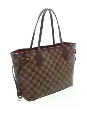 LOUIS VUITTON 2000-2010 Damier Ebene Neverfull Pm Tote Bag