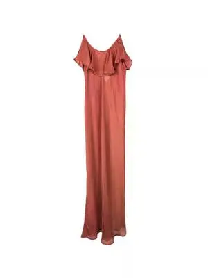 FARAH Flora Ruffled Maxi Dress
