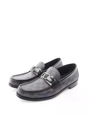LOUIS VUITTON 2020 Damier Graphite Loafers