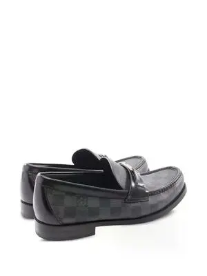 LOUIS VUITTON 2020 Damier Graphite Loafers