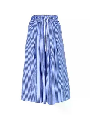 ARLO MOTT Striped Pleated Skirt
