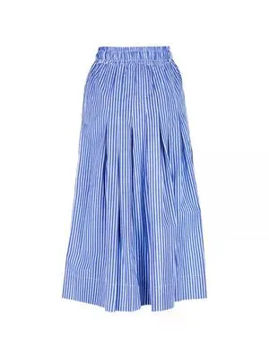 ARLO MOTT Striped Pleated Skirt