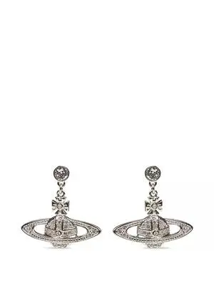 VIVIENNE WESTWOOD Mini Bas Relief Drop Earrings - Silver