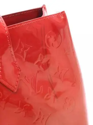 LOUIS VUITTON Monogram Vernis Wilshire Pm Tote Bag - Red