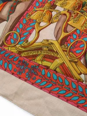 Hermès 2000s La Danse Du Cheval Marwari Scarf