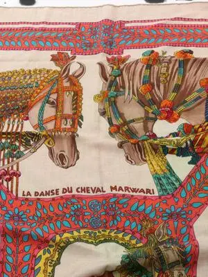 Hermès 2000s La Danse Du Cheval Marwari Scarf