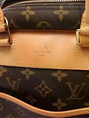 LOUIS VUITTON Monogram Deauville Tote Bag - Brown