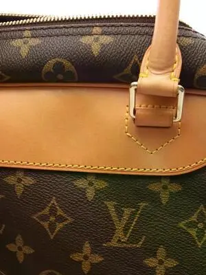 LOUIS VUITTON Monogram Deauville Tote Bag - Brown