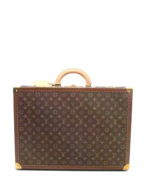 LOUIS VUITTON Louis Vuitton Alzer Monogram Trunk Case Brown