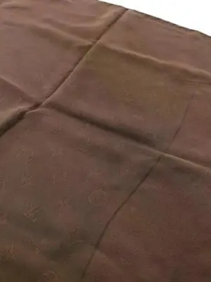 LOUIS VUITTON 2010s Monogram Carré Monaco Scarf - Brown