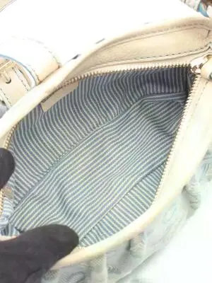 Celine 2000s Paris Macadam Buckle Shoulder Bag
