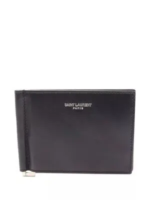 Saint Laurent 2010s Bill Clip Wallet - Black