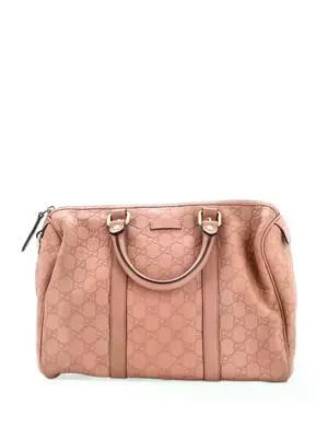 Gucci Joy Boston Bag Guccissima Leather Medium Handbag - Neutrals