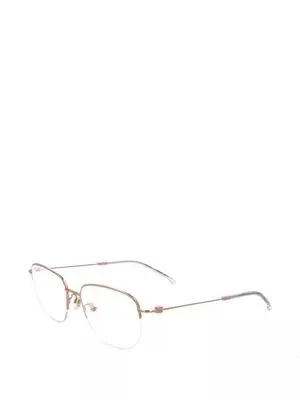 BOSS Geometric Frame Eyeglasses - Pink