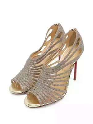 CHRISTIAN LOUBOUTIN Multibrida Glitter-detail Heeled Pumps