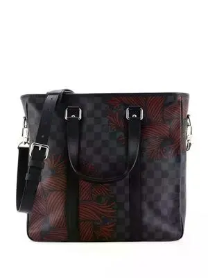 LOUIS VUITTON Tadao Handbag Limited Edition Nemeth Damier Graphite Pm Tote Bag - Black
