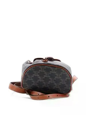Celine Folco Triomphe Coated Canvas Mini Backpack