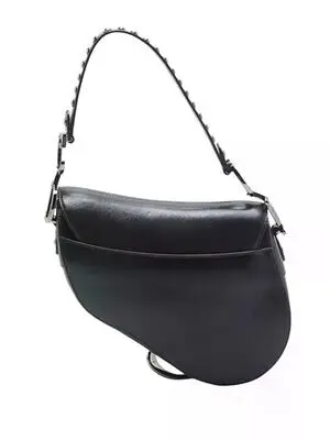 Dior 2000-2026 Leather Rubber Studs Saddle Bag Satchel