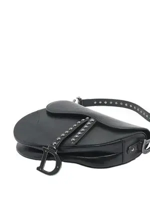Dior 2000-2026 Leather Rubber Studs Saddle Bag Satchel
