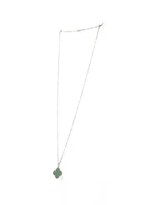 Van Cleef & Arpels 18k Yellow Malachite Magic Pendant Necklace - Gold
