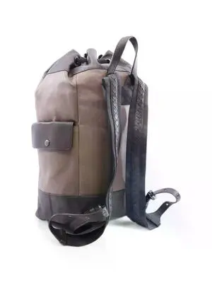 Bottega Veneta 2010s Intrecciato Striped Backpack