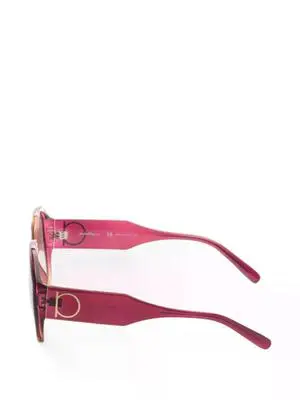 FERRAGAMO Gancini Geometric-frame Sunglasses