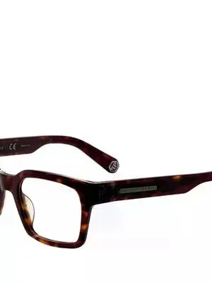 Philipp Plein Tortoiseshell-effect Rectangle Eyeglasses