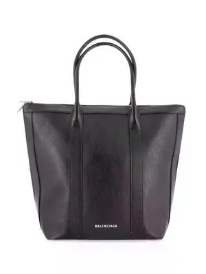 Balenciaga Laundry Cabas Zip Leather Large Tote Bag
