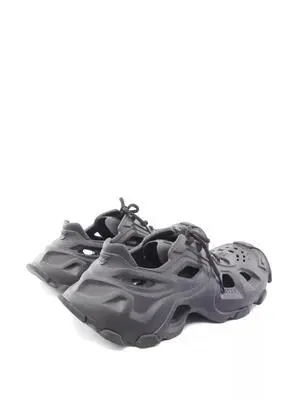 Balenciaga Rubber Cut-out Detail Sneakers - Black