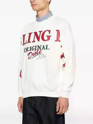 Drole De Monsieur Logo Print Sweatshirt