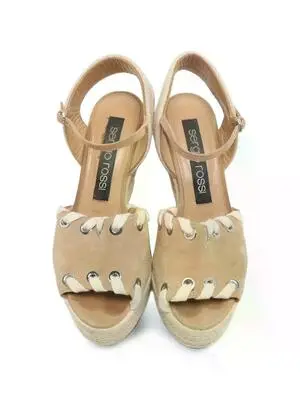 SERGIO ROSSI Rope-detail Wedge Espadrilles