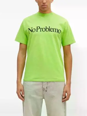 NO PROBLEMO Logo-print T-shirt - Green