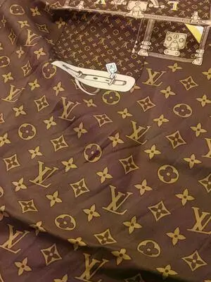 LOUIS VUITTON 2010s Monogram Trunks Scarf