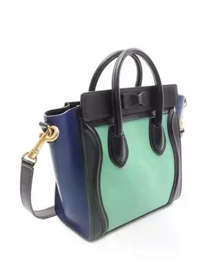 Celine 2010s Luggage Nano Leather Handbag