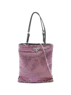 Prada Embellished Handbag - Pink