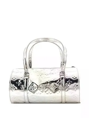 LOUIS VUITTON Papillon Monogram Miroir Satchel - Silver