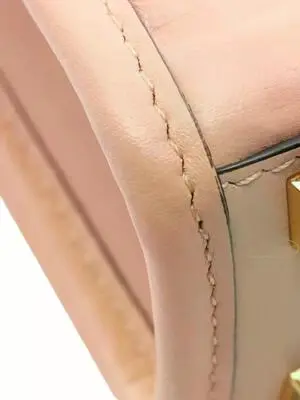 Fendi Mini Zucca Embossed Leather Tote Satchel