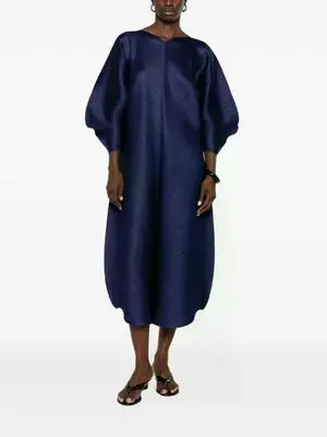Issey Miyake Coast Pleated Midi Dress
