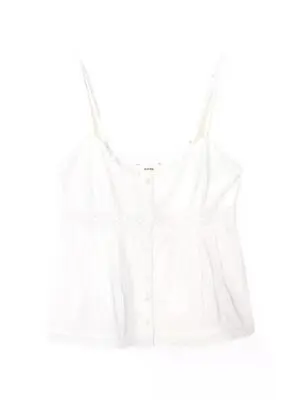 Xirena Alexia Broderie-anglaise Top - White