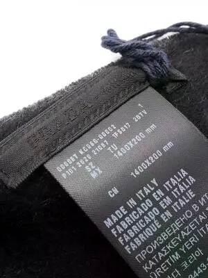 Prada 2010s Embroidered-logo Scarf