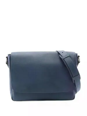 LOUIS VUITTON 2016 Mm Roman Taiga Leather Shoulder Bag - Blue